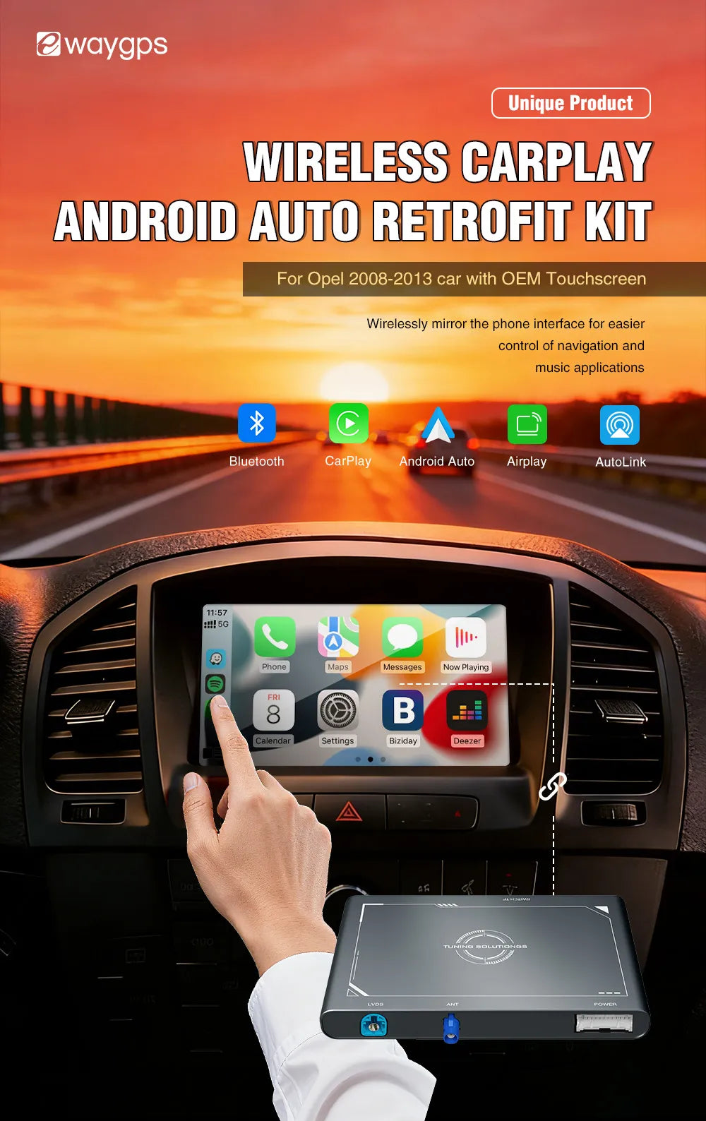 Unique New Product Launch: Opel CarPlay Box For Car with OEM Touch Scr ...