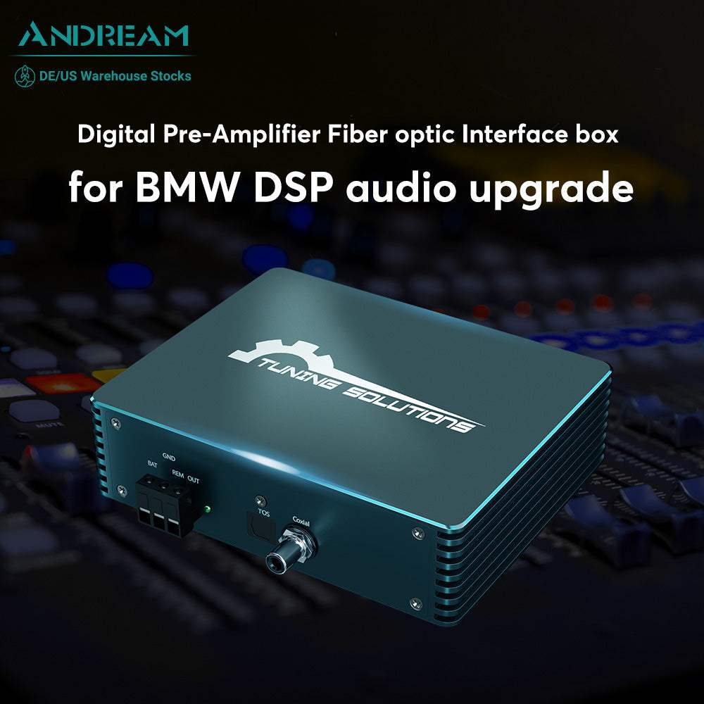 Fibre Optic Amplifier Adaptor Audio Upgrade Interface Ethernet For BMW ...