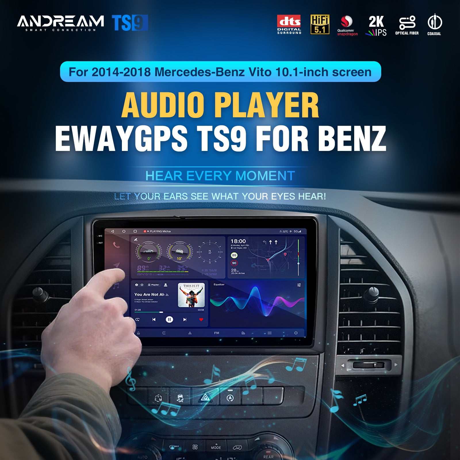 8+256GB Android Car Radio For Mercedes-Benz Vito Viano W639 B-Class W2 ...