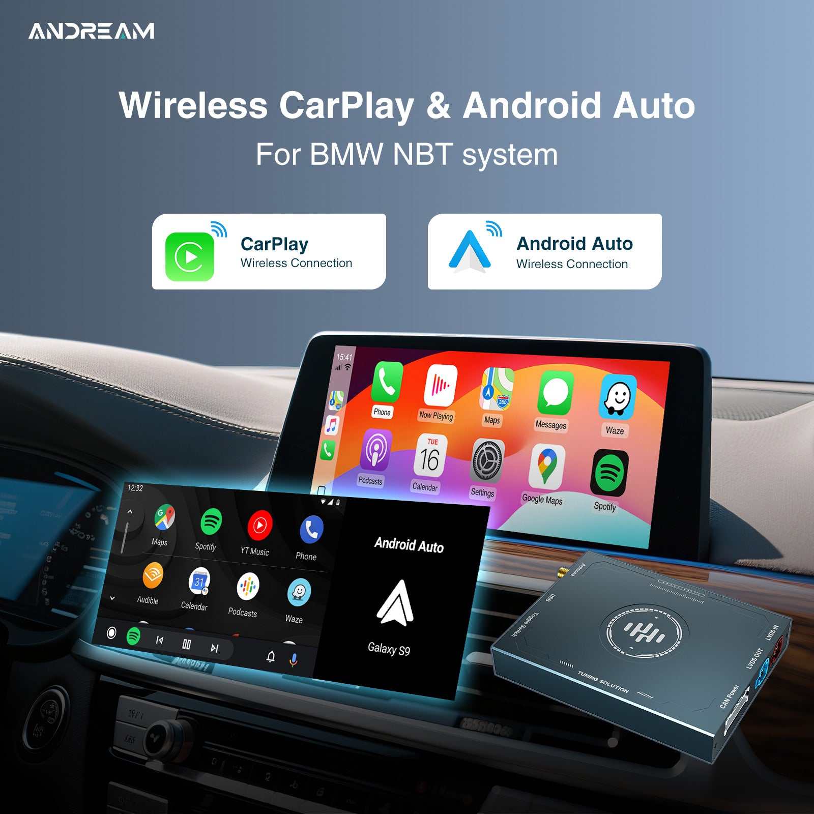 BMW NBT system dedicated wireless CarPlay Android car box suitable for ...